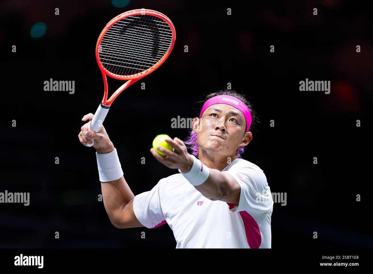ROTTERDAM, NETHERLANDS - FEBRUARY 4: Zhizhen Zhang of China in action during Day One of the ABN ...
