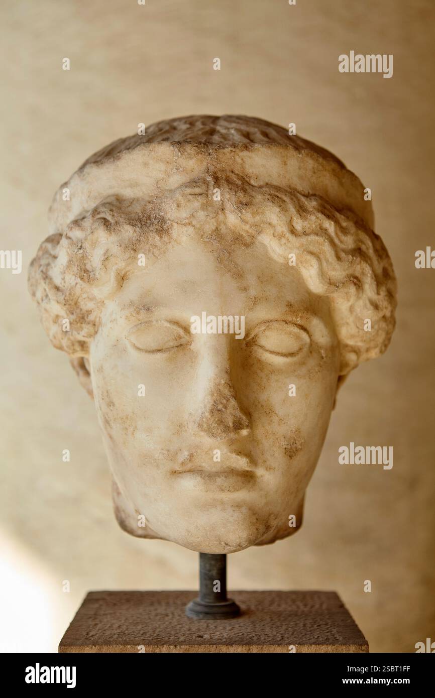 Head of Goddess Artemis, Stoa of Attalos, Ancient Agora of Athens ...