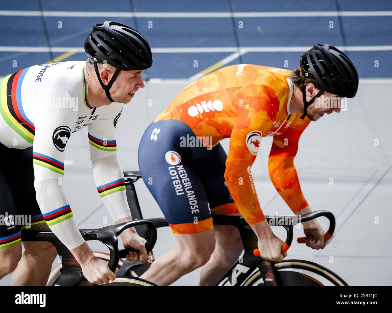APELDOORN - Harrie Lavreysen and Tijmen van Loon during a training ...
