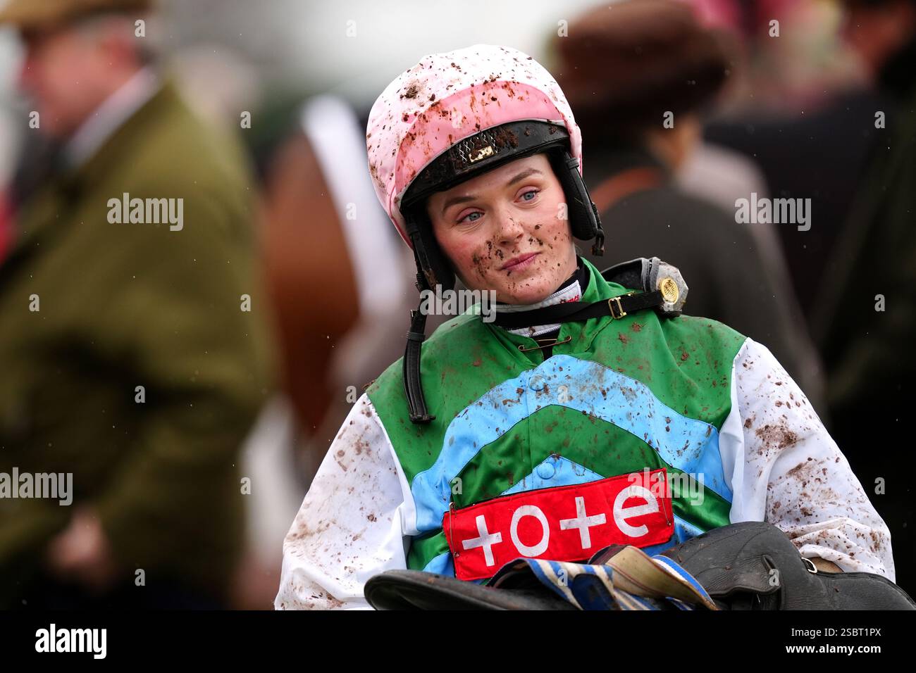 Jockey Isabel Williams after winning the Racing TV Club Day Mares ...