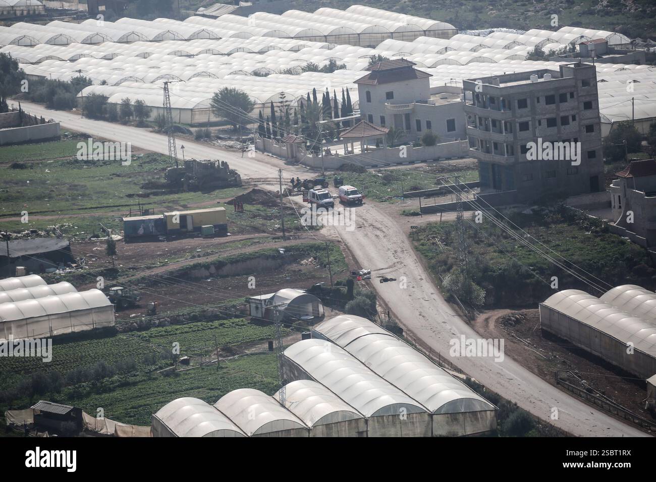 Tubas, Palestine. 04th Feb, 2025. View of agricultural fields which are ...