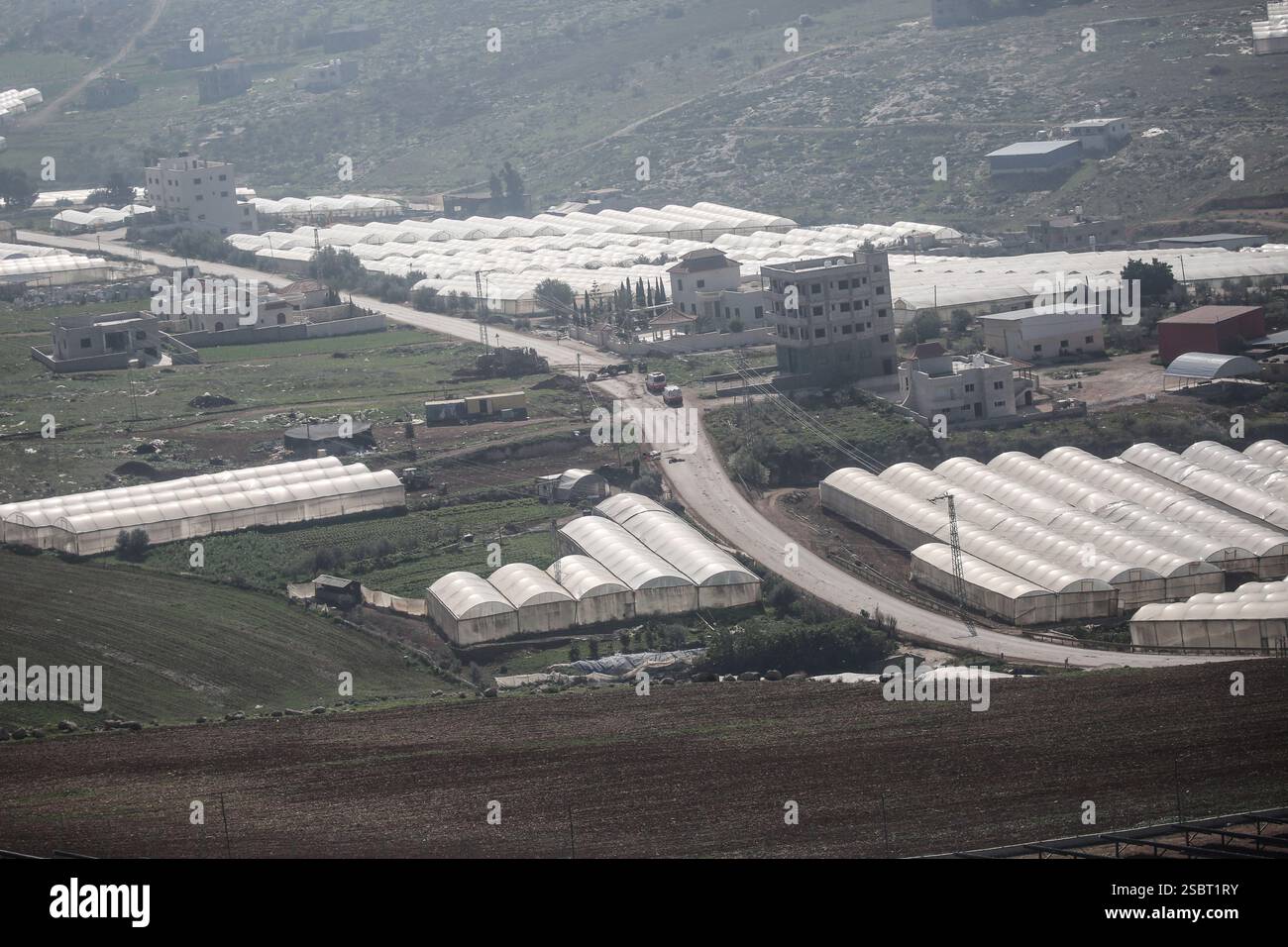 Tubas, Palestine. 04th Feb, 2025. View of agricultural fields which are ...