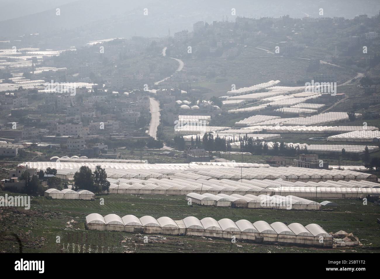 Tubas, Palestine. 04th Feb, 2025. View of agricultural fields which are ...