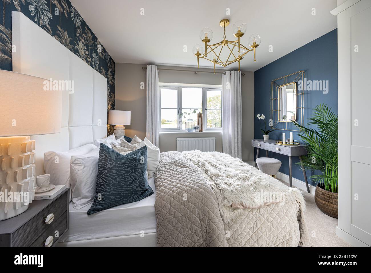 Residential developer home interior Stock Photo - Alamy