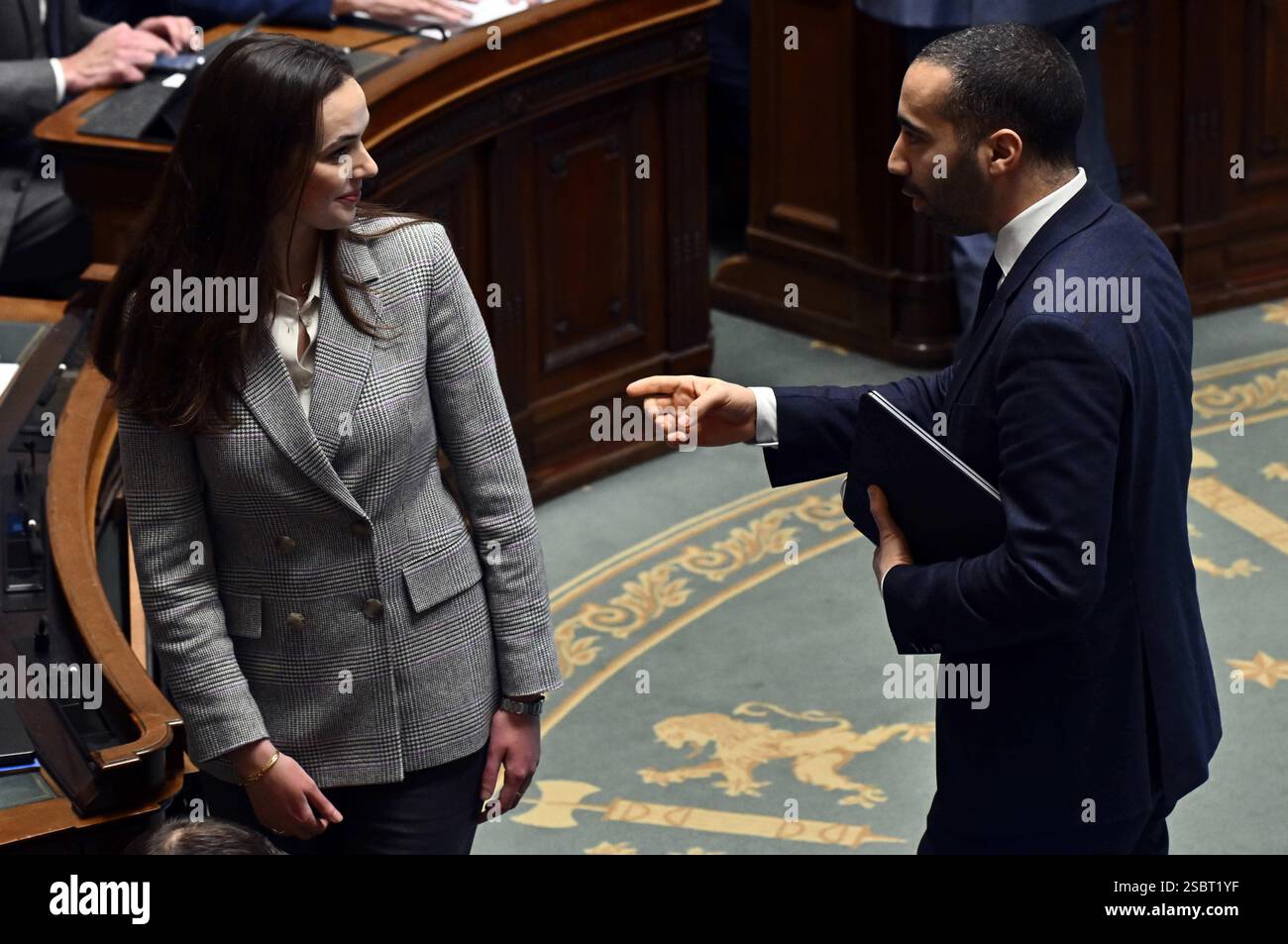 Brussels, Belgium. 04th Feb, 2025. Minister of Middle Classes Eleonore ...
