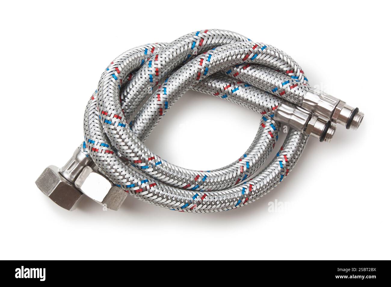 Hoses for water isolate on a white background Stock Photo - Alamy