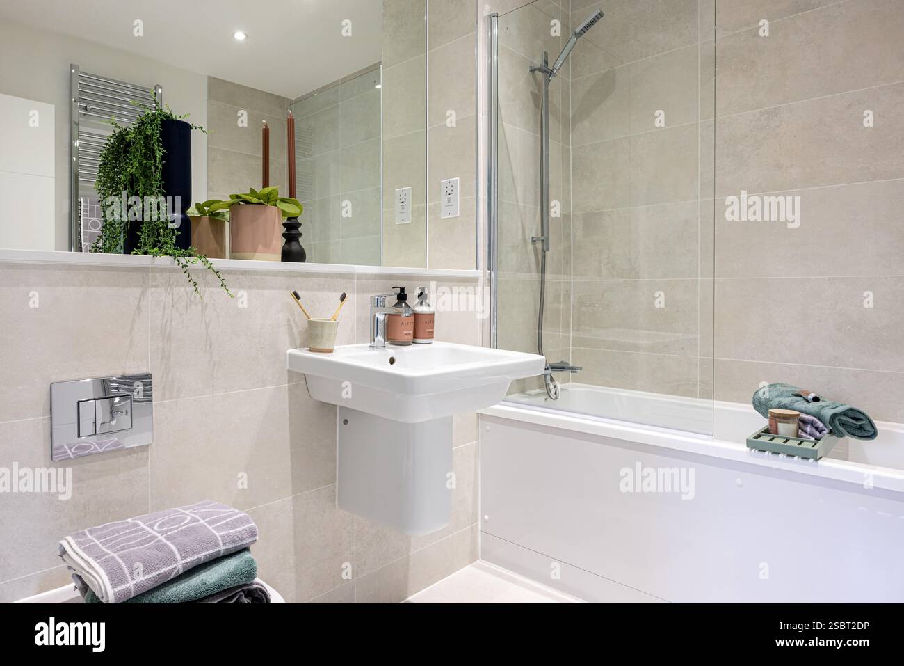 Residential developer home interior Stock Photo - Alamy
