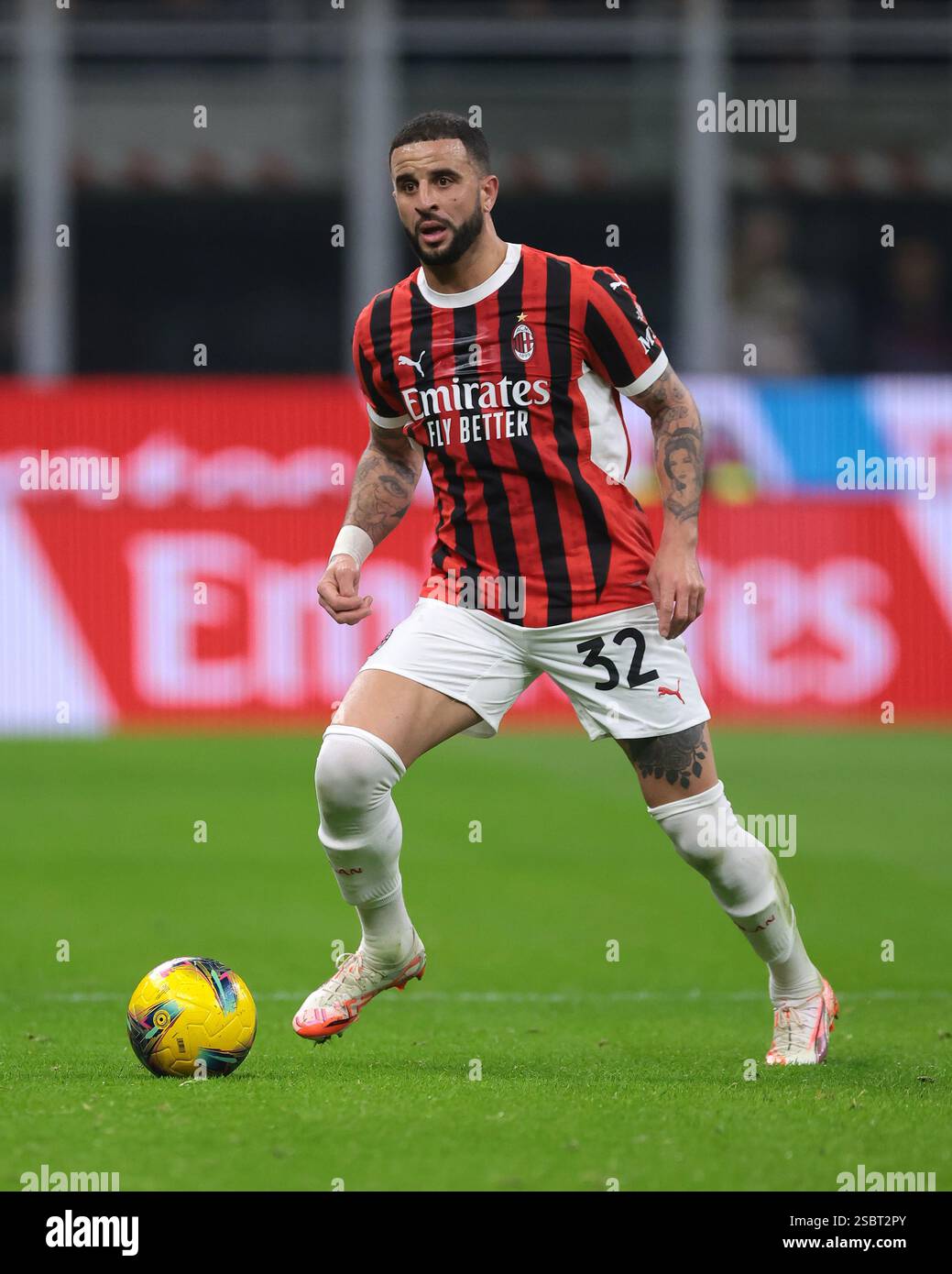 Milan, Italy. 2nd Feb, 2025. Kyle Walker of AC Milan during the Serie A ...