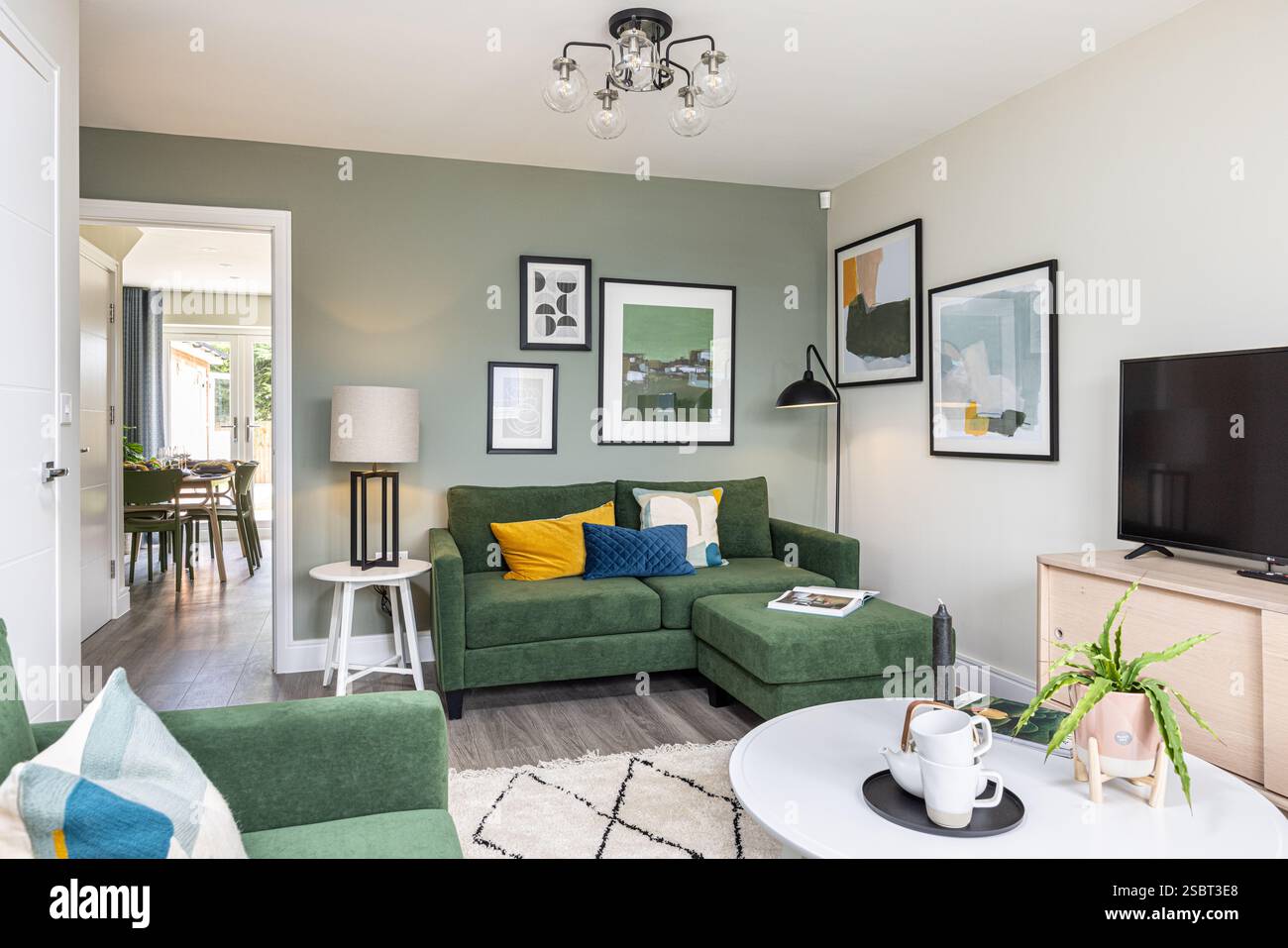 Residential developer home interior Stock Photo - Alamy