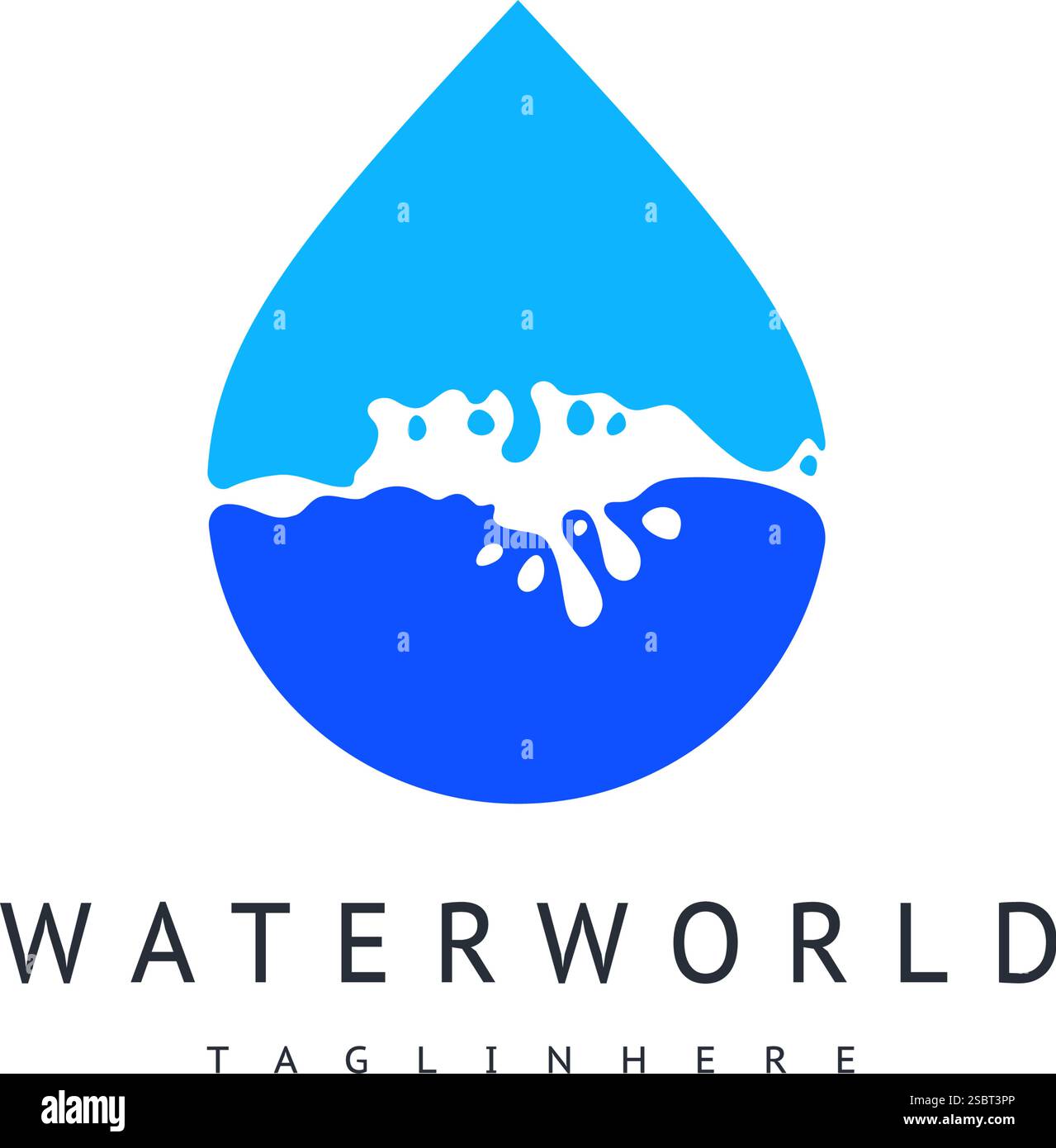 Water drop icon, can be used for logo or brand name, vector ...