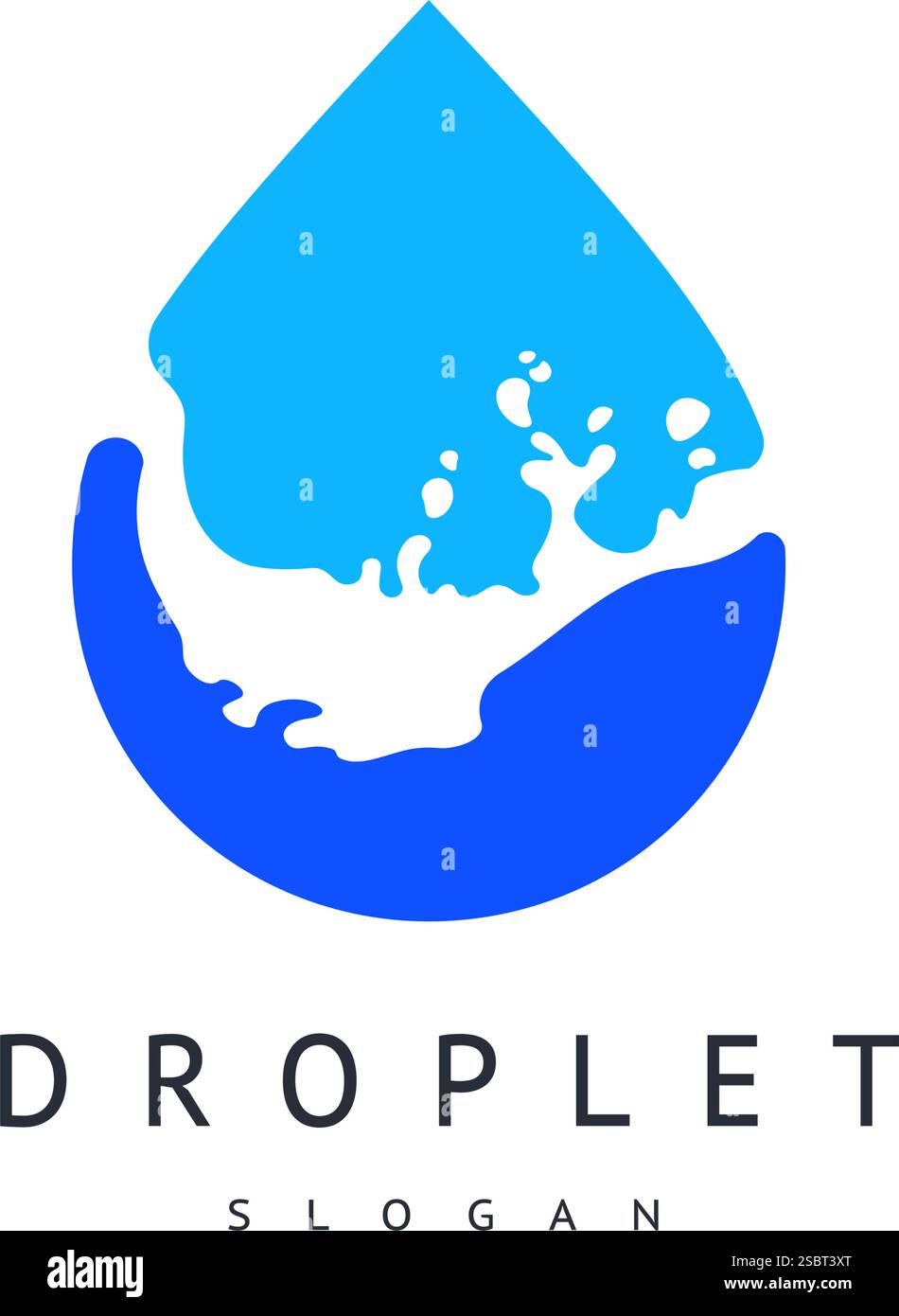 Water drop icon, can be used for logo or brand name, vector ...