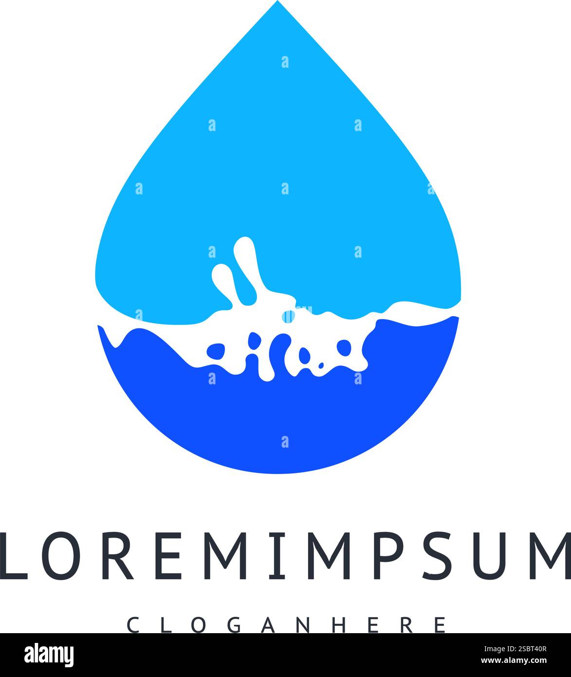 Water drop icon, can be used for logo or brand name, vector ...