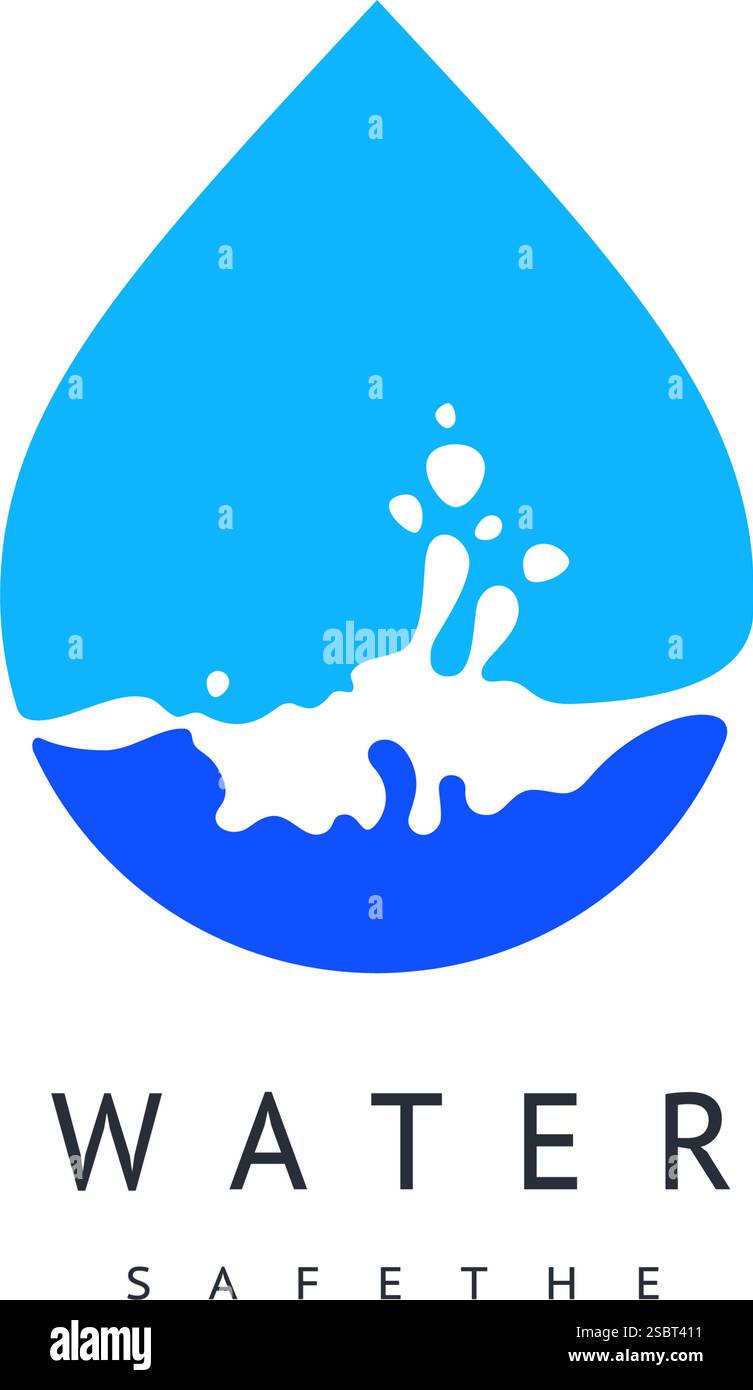 Water drop icon, can be used for logo or brand name, vector ...
