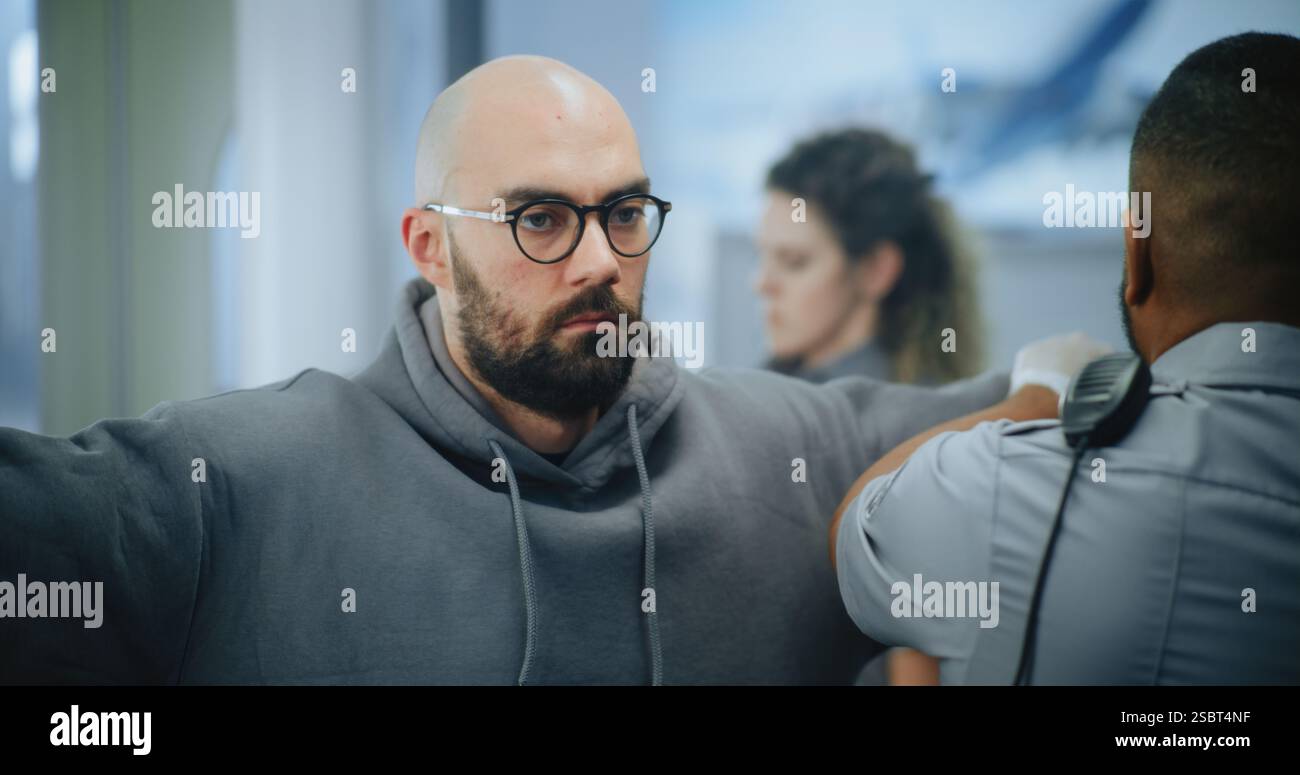 Security Checkpoint in Airport Terminal: African American Security ...