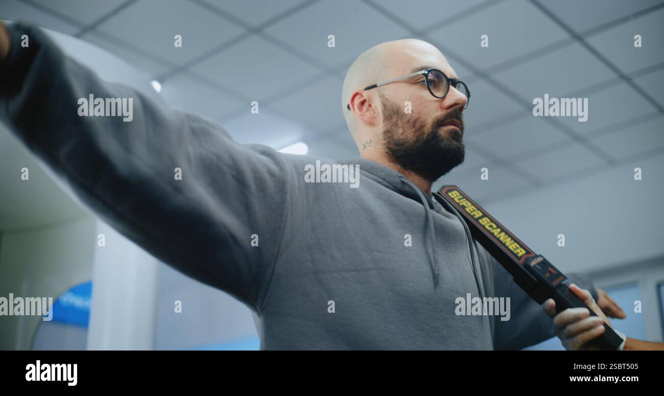 Security Checkpoint in Airport Terminal: African American Security ...