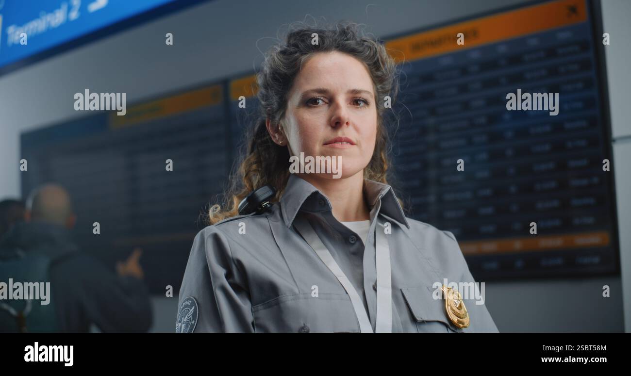 Female customs officer airport hi-res stock photography and images - Alamy