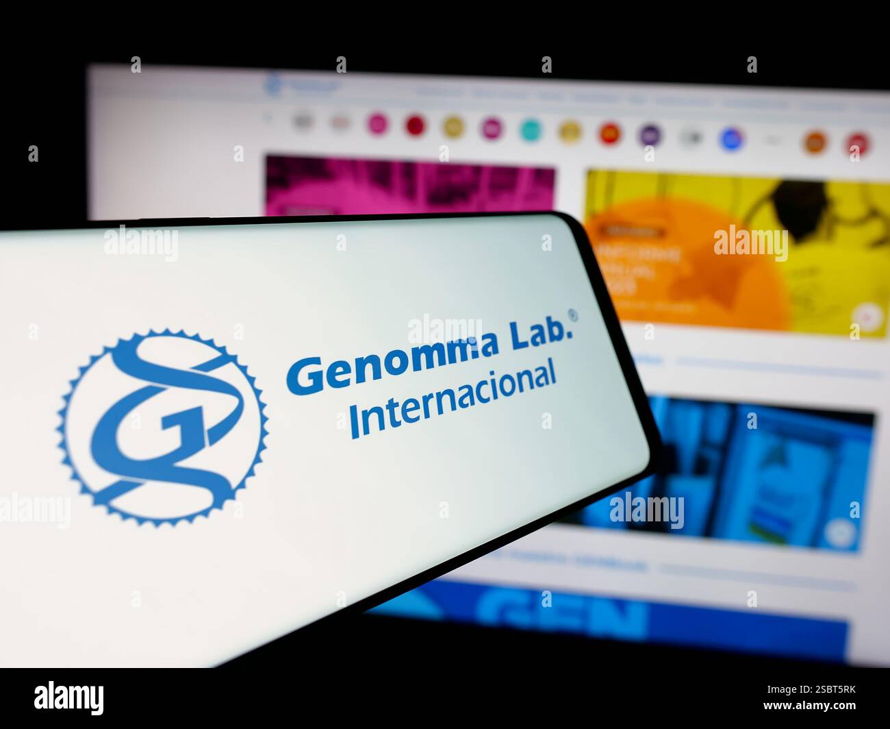 In this photo illustration, a smartphone with the logo of company ...