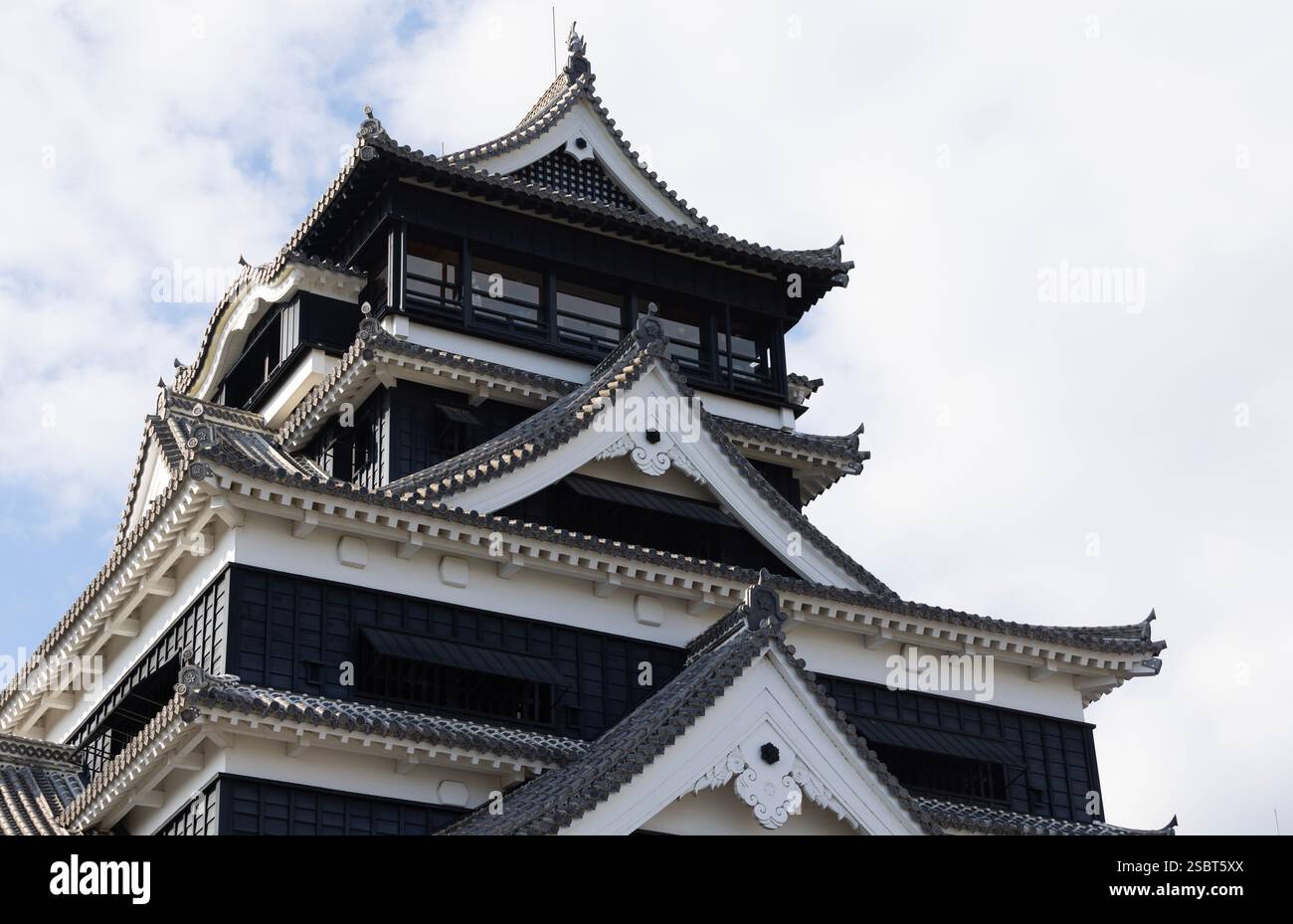 Kumamoto, Japan -January 15 2025: the exterior of Kumamoto Castle, The ...