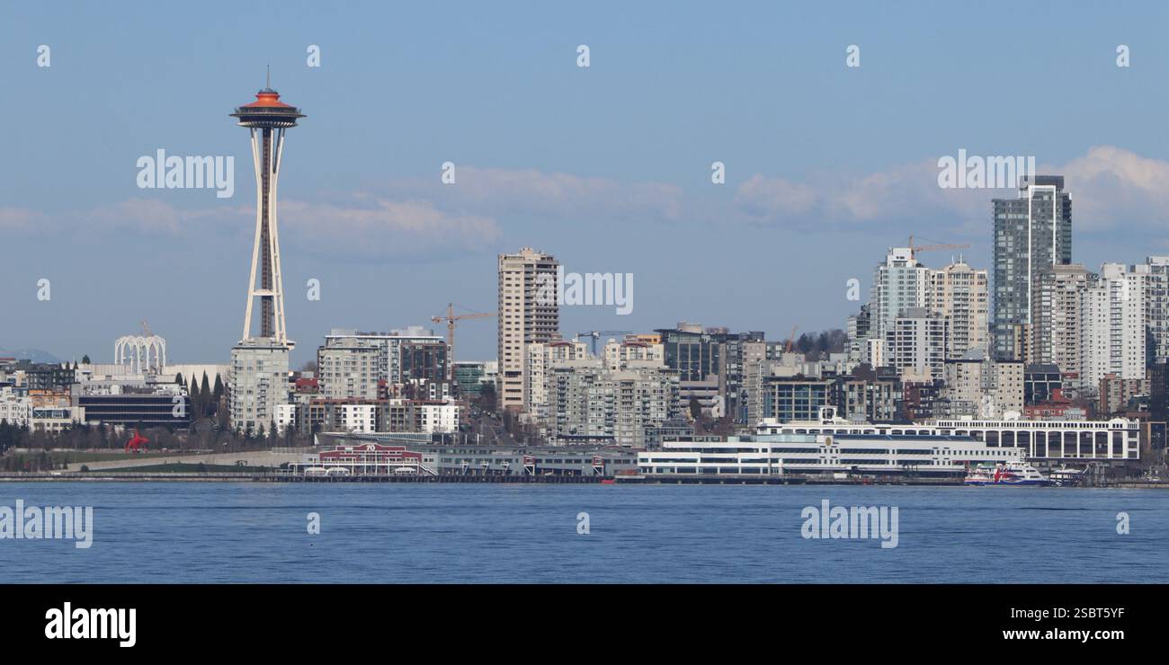 Seattle Skyline Panoramic City Scene - Original, High-Resolution Photo ...
