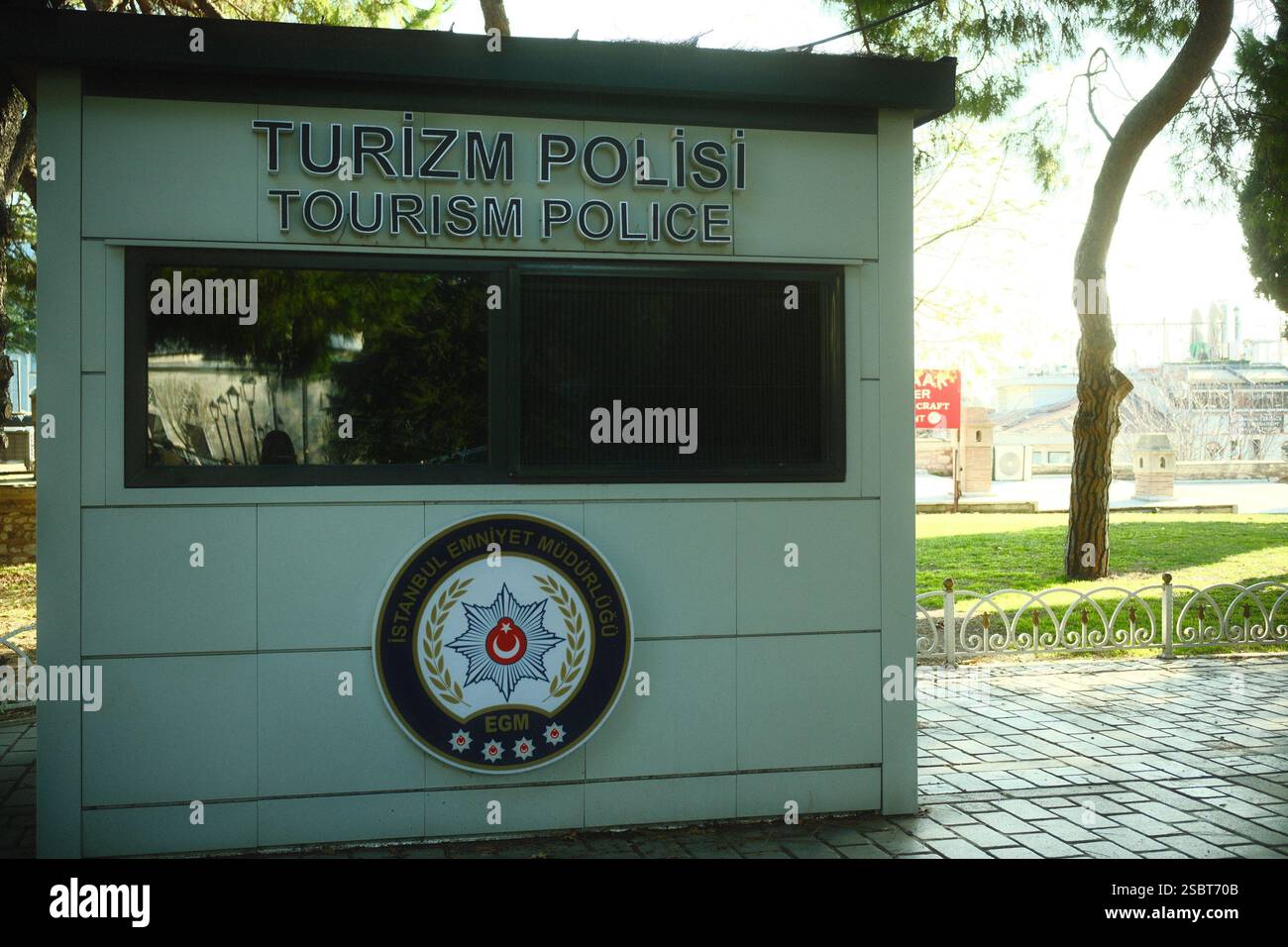 Istanbul, Turkey - November 30, 2024: A tourism police station cabin in ...