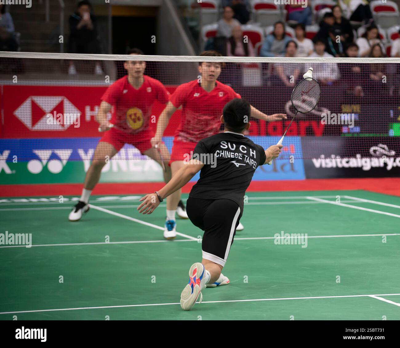 SU Ching Heng and YE Hong Wei (Chinese Taipei) compete against Kevin Lee and Ty Alexander ...