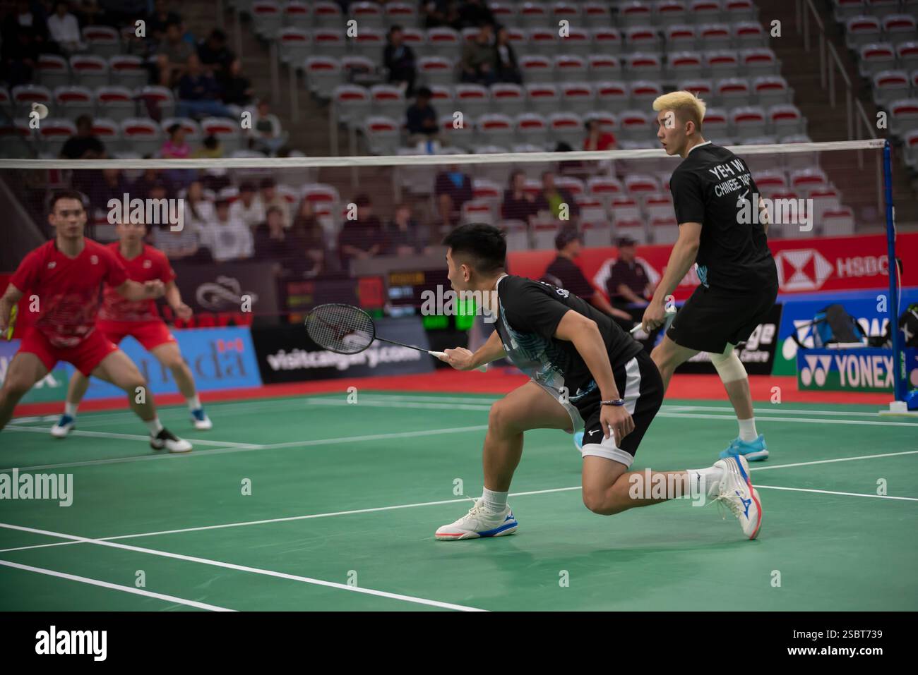 SU Ching Heng and YE Hong Wei (Chinese Taipei) compete against Kevin Lee and Ty Alexander ...