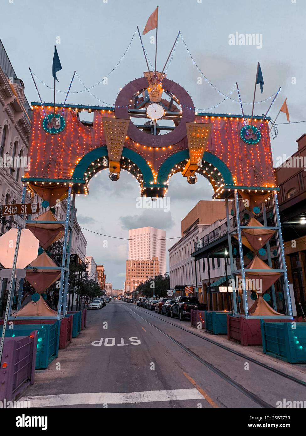 Powell Arch Galveston Texas Stock Photo - Alamy