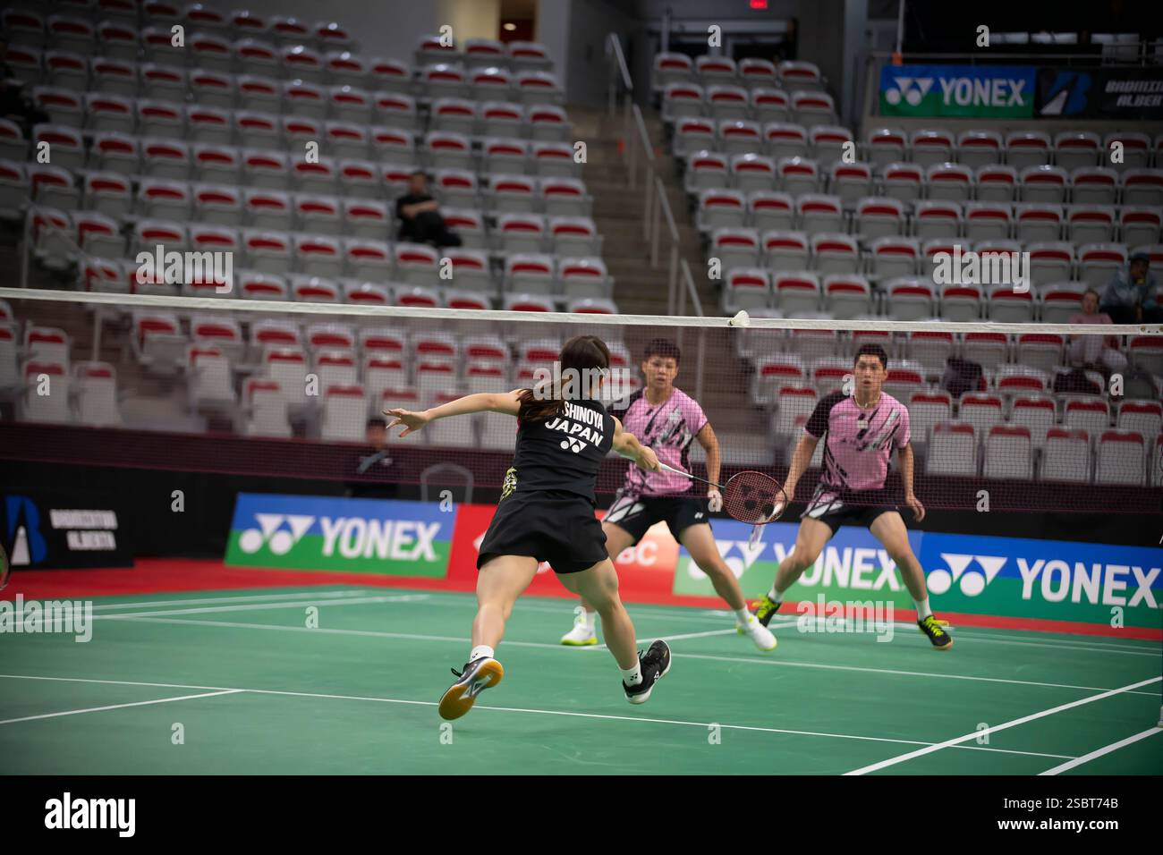 CHEN Zhi Ray and YANG Ching Tun (Chinese Taipei) compete against Kyohei ...