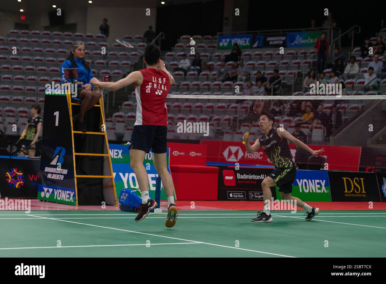 Li Shi Feng (China) compete against Koki Watanabe (Japan) in men's ...