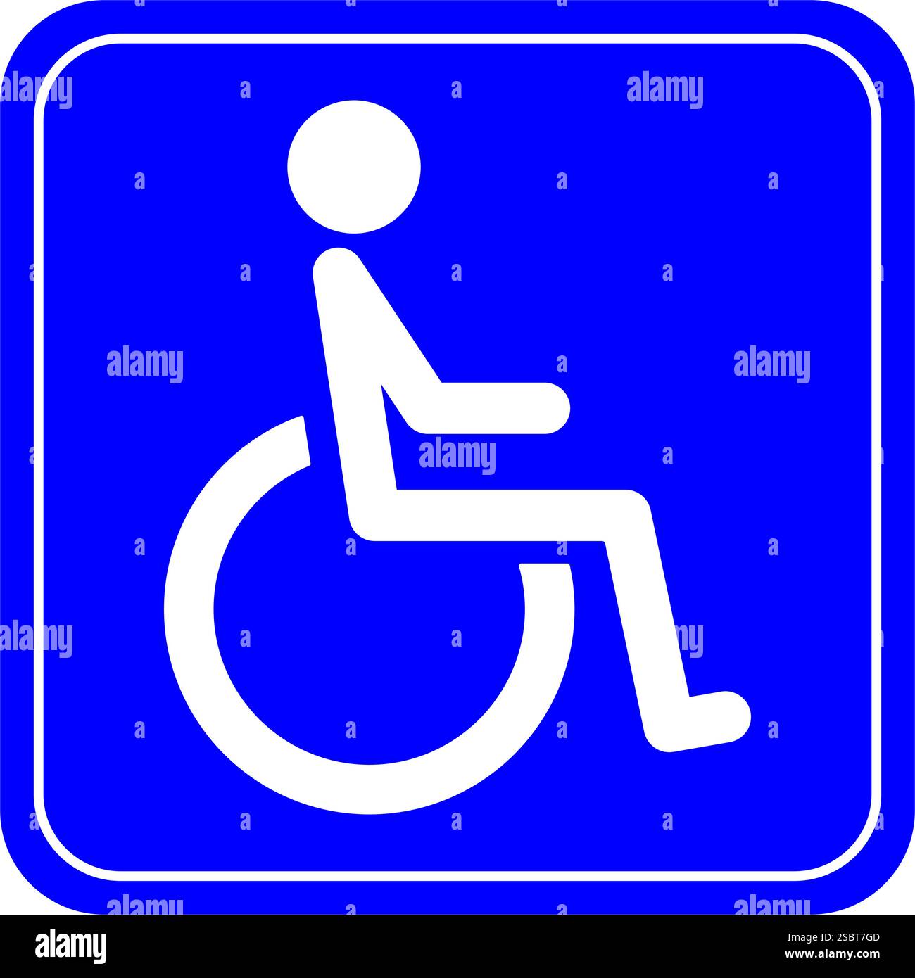 Disability parking sign handicapped disabled icon symbol illustration ...