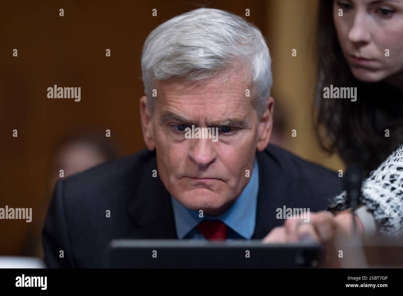 Sen. Bill Cassidy, R-La., keeps his decision until the final moment as the Senate Finance ...