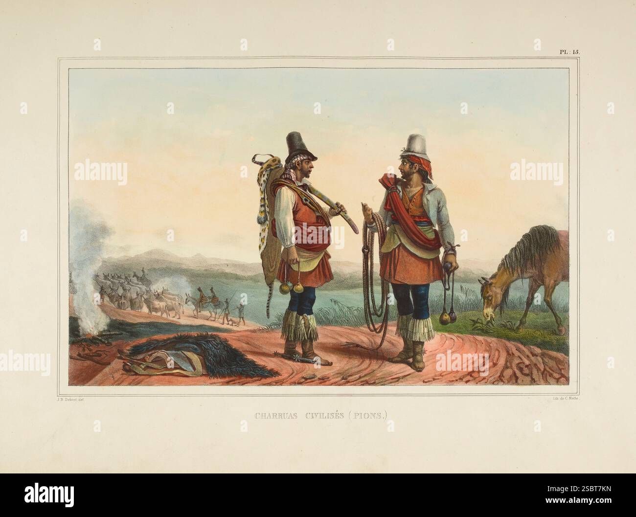 Brazilian Indigenous from Charruas "civilised" according to the author ...