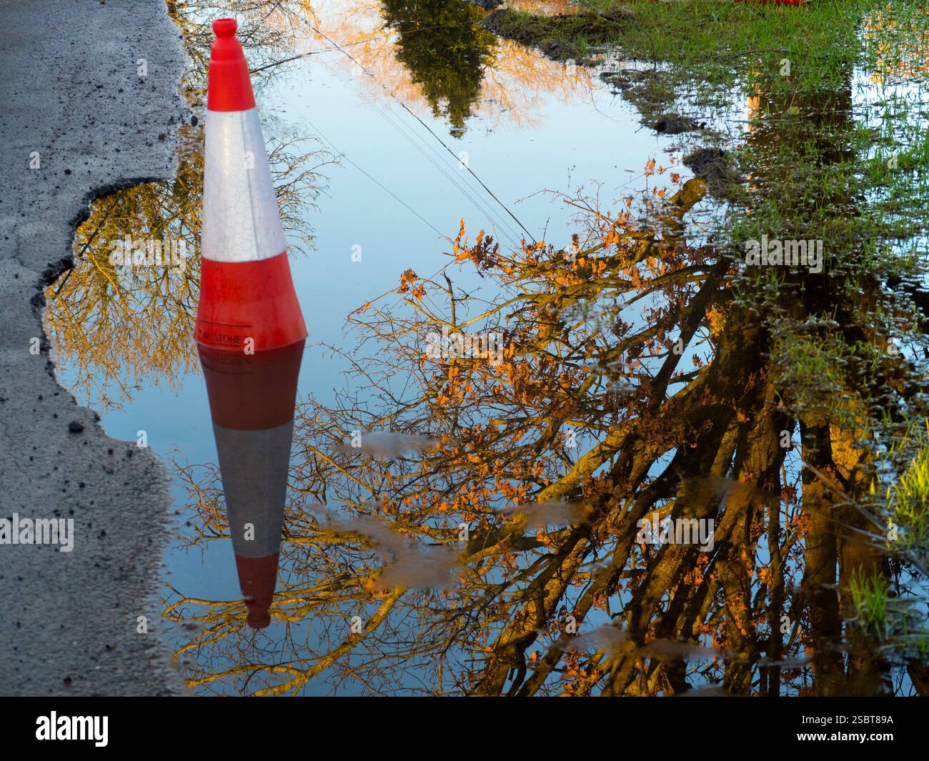 Potholes in my home village of Radley in Oxfordshire. These chasms are ...