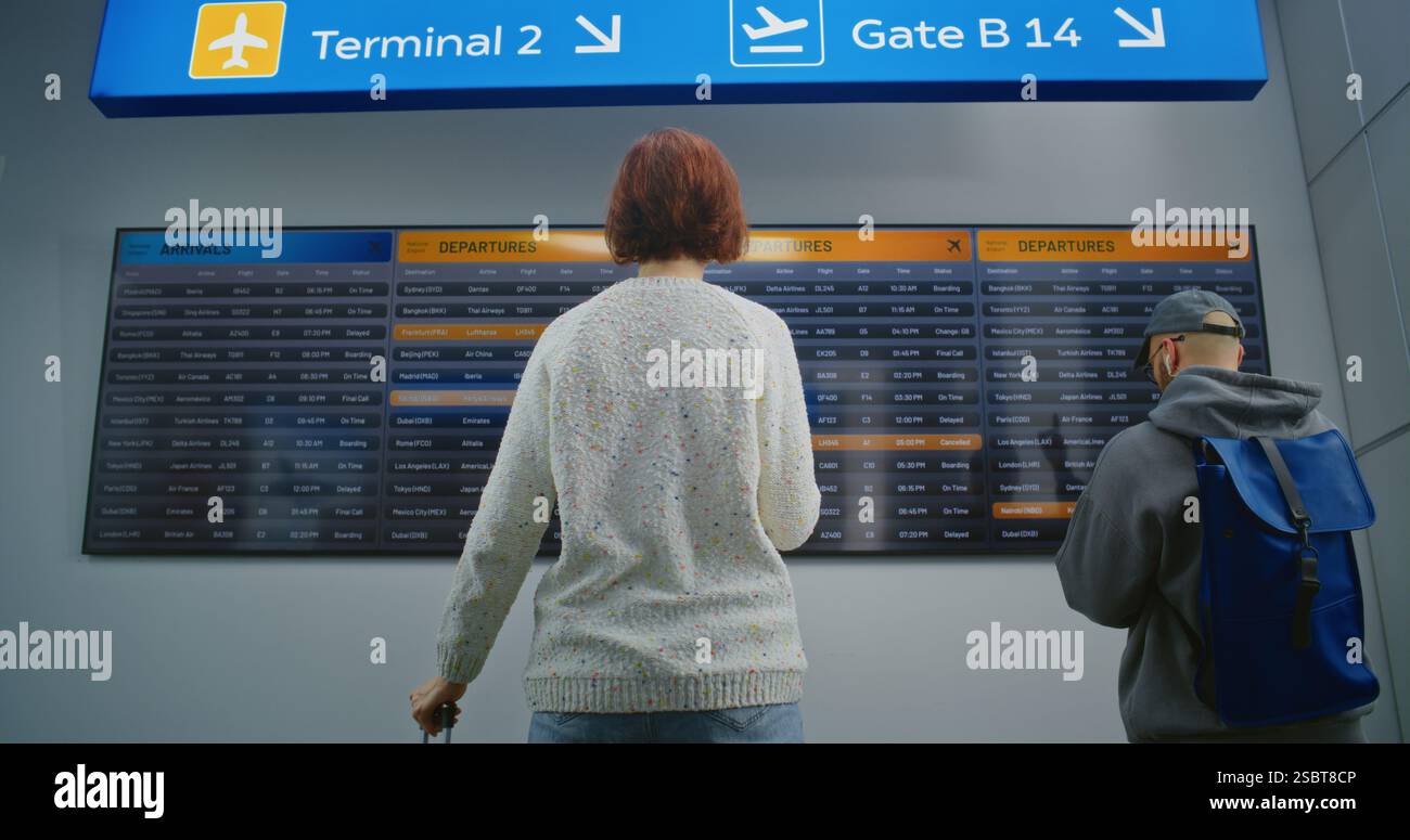 Tourists in airport slow motion hi-res stock photography and images - Alamy