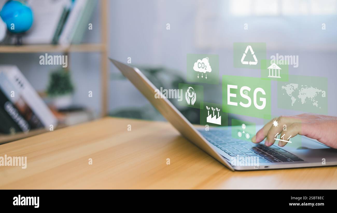 ESG environmental social governance investment business concept ...