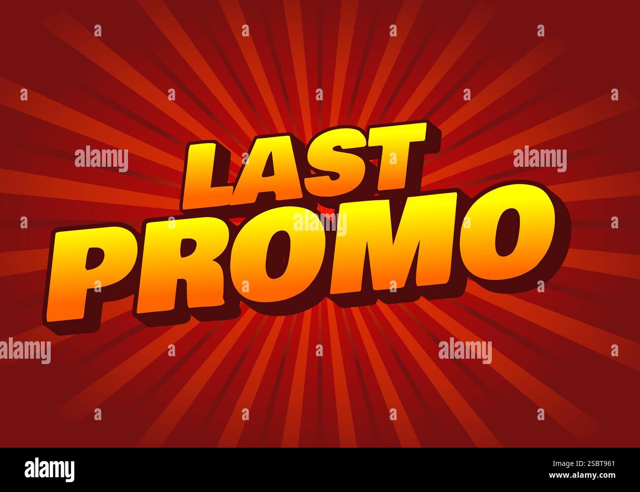 Last promo. text effect design for advertising promotion needs Stock ...