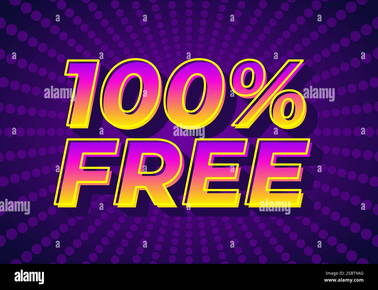 100% free. Text effect design in bold font for promotion ads Stock ...