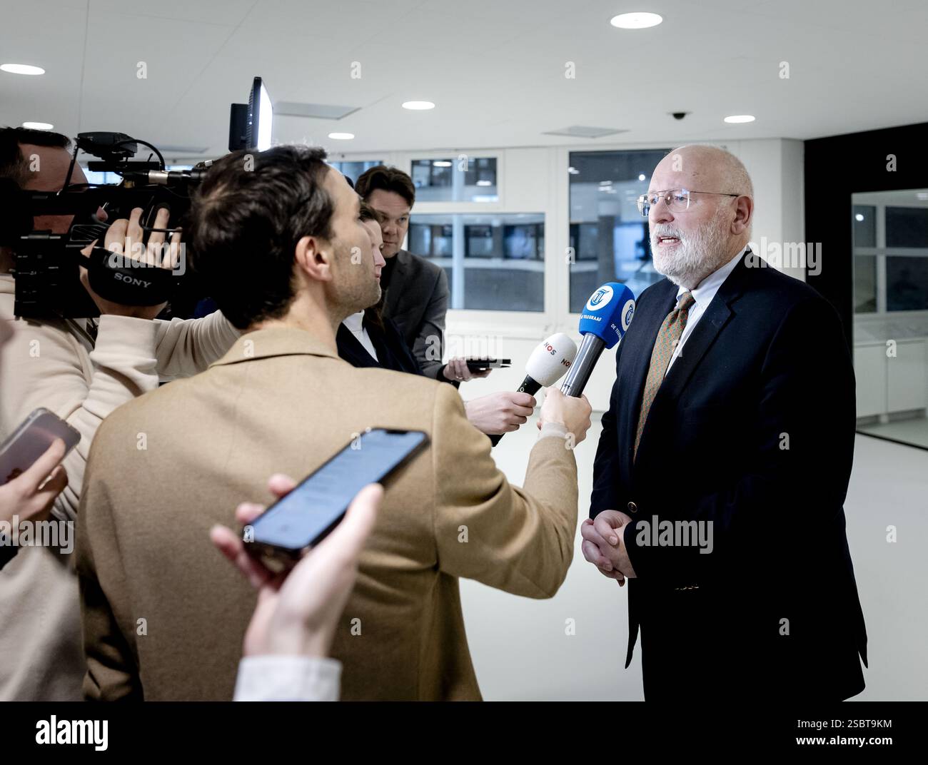 THE HAGUE - Frans Timmermans (GroenLinks-PvdA) speaks to the press ...