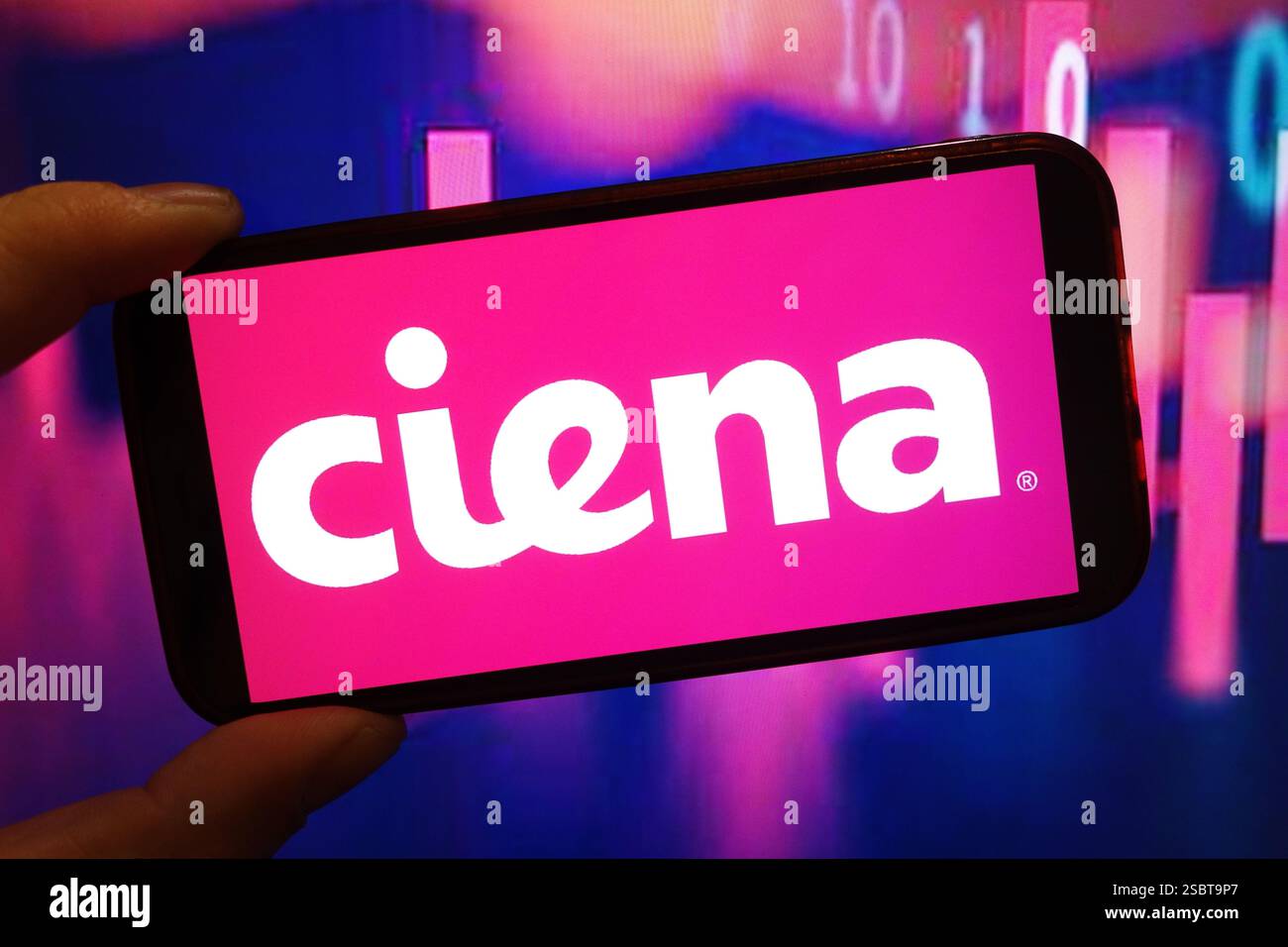 Poland. 2nd Feb, 2025. In this photo illustration, the Ciena ...