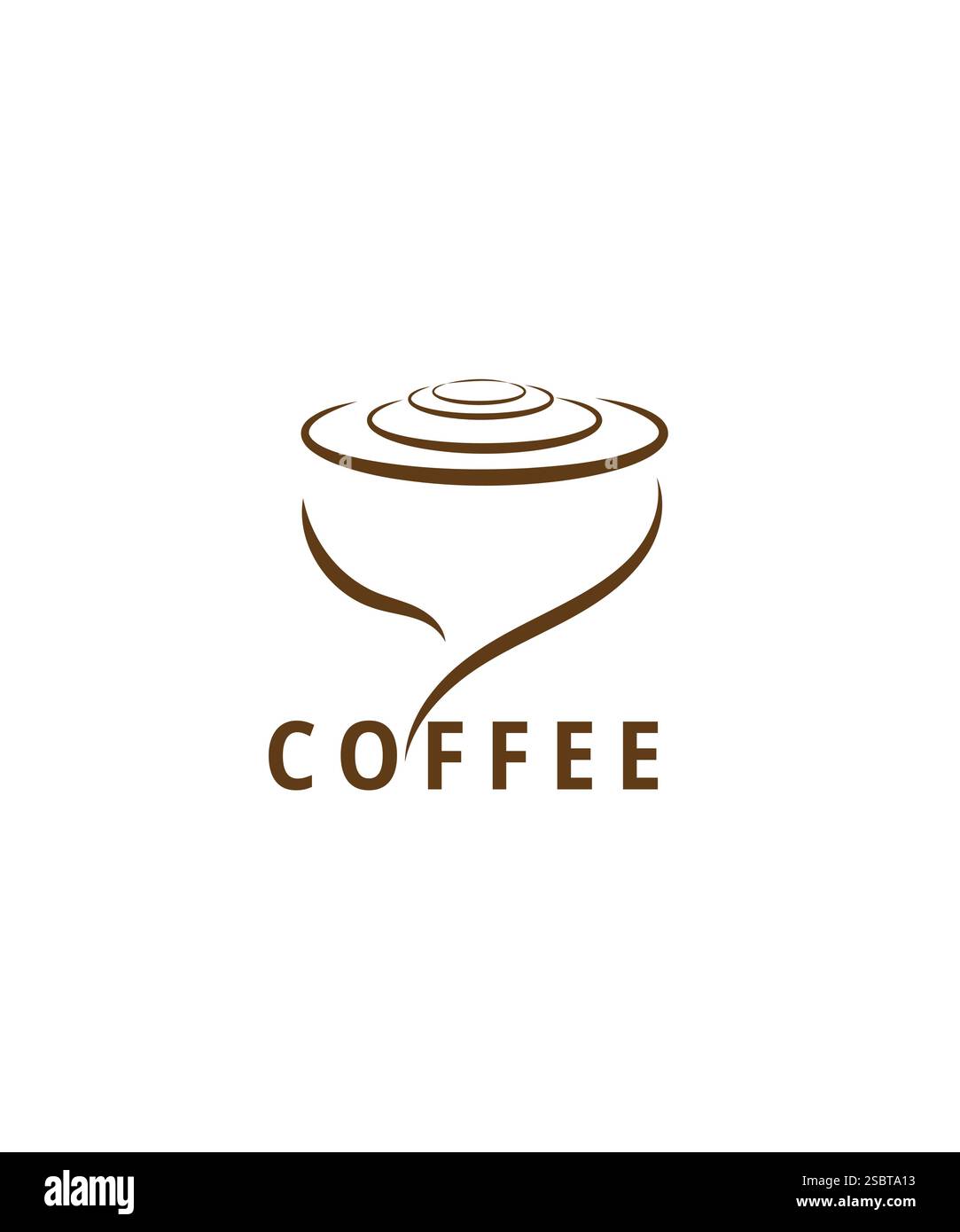 abstract Coffee cup logo, Coffee shop logo design, vector illustration ...