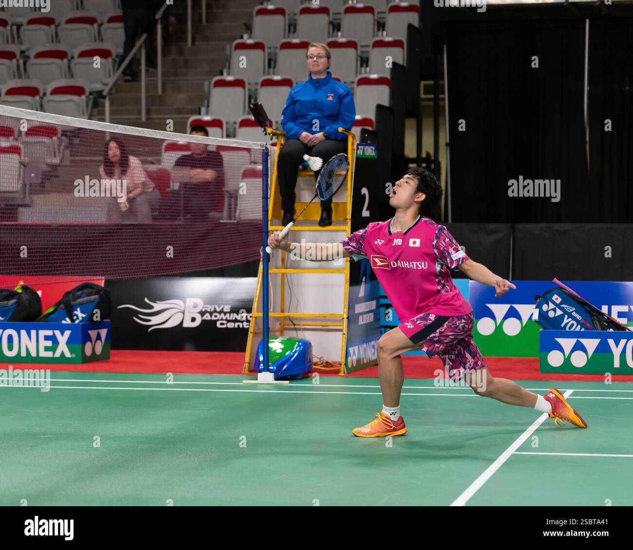 Natsu Saito and Hiroki Midorikawa (Japan) compete against Kyohei Yamashita and Naru Shinoya ...
