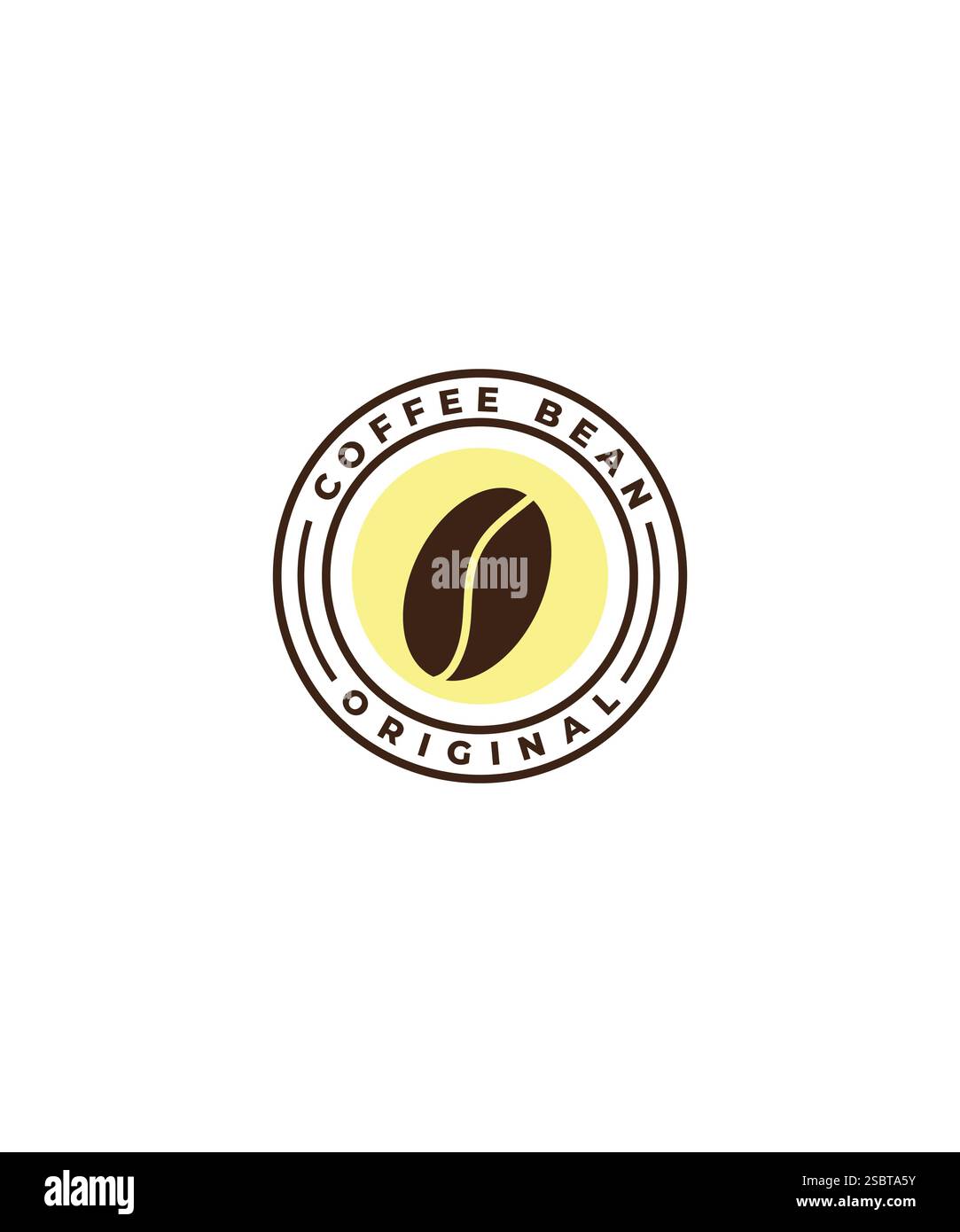 emblem coffee bean logo design, emblem Coffee shop logo, vector ...