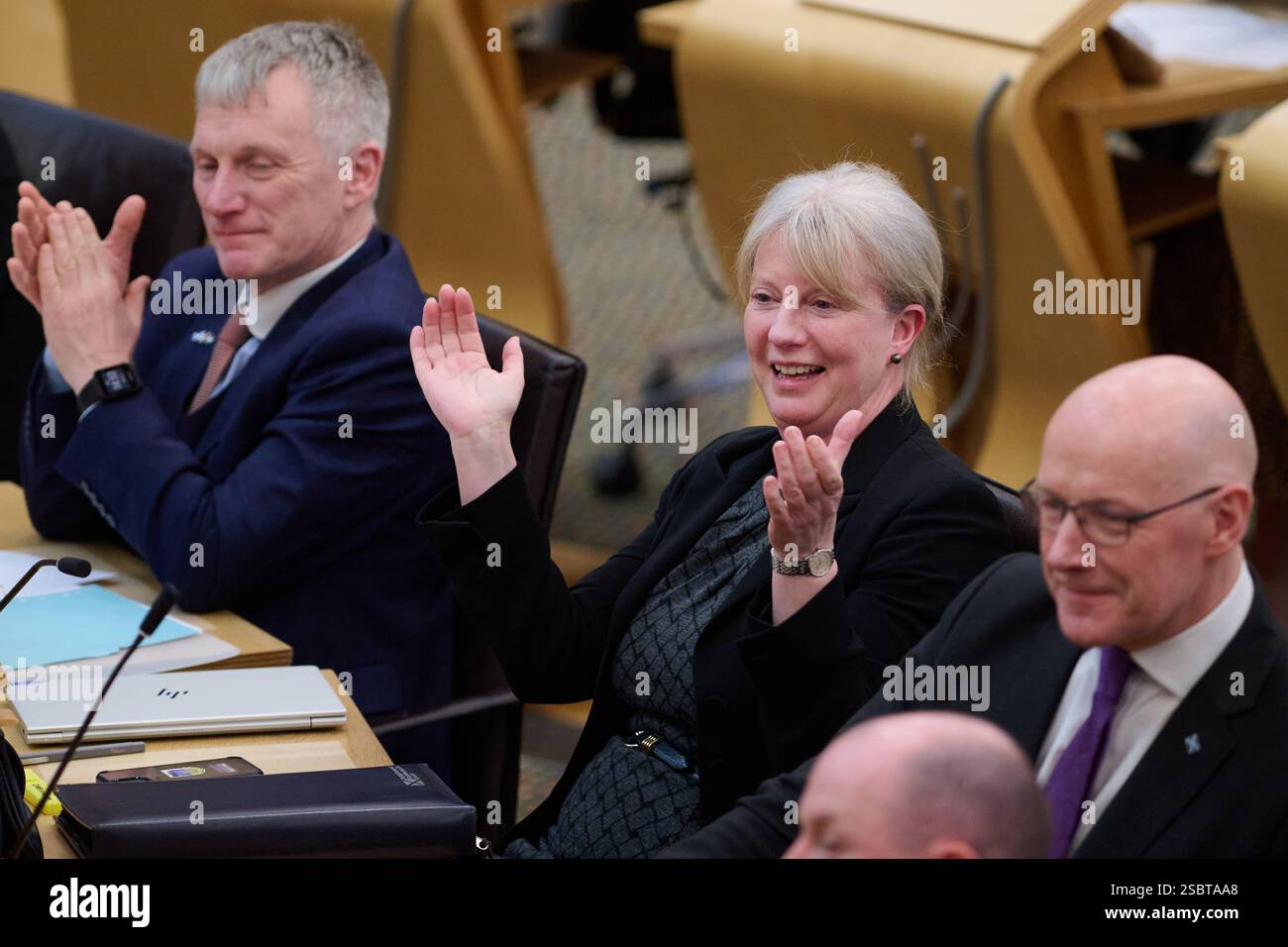 Edinburgh Scotland, UK 04 February 2025. Cabinet Secretary for Finance ...