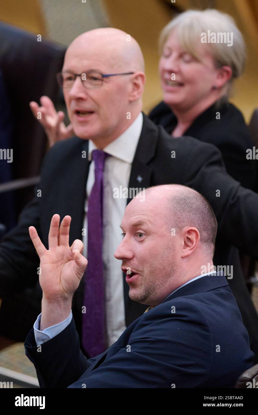 Edinburgh Scotland, UK 04 February 2025. Neil Gray, John Swinney and ...