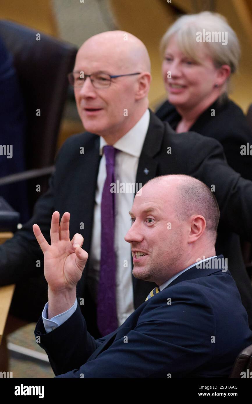 Edinburgh Scotland, UK 04 February 2025. Neil Gray, John Swinney and ...