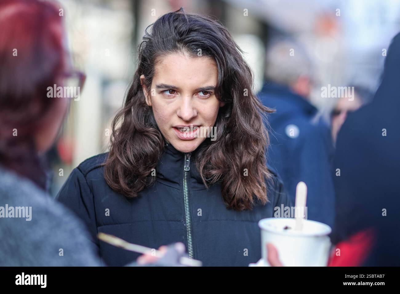 Wahlkampftour Bündnis 90/Die Grünen am 04.02.2025 auf der Bahnhofstraße ...
