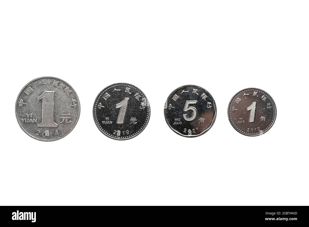 Some Renminbi coins on a transparent background Stock Photo - Alamy