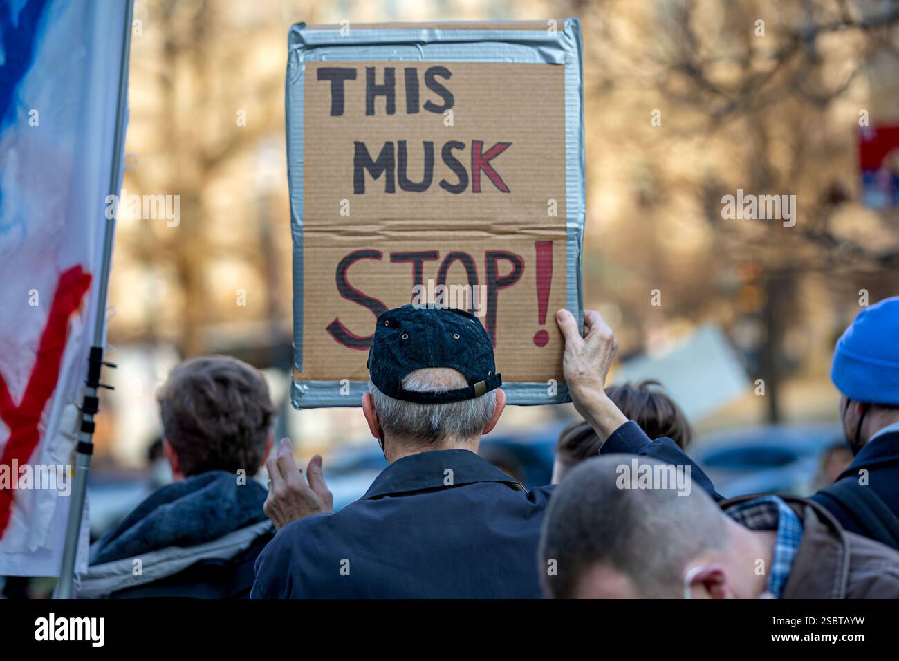 WASHINGTON, DC - FEBRUARY 4:? Protestors gather outside of the United ...