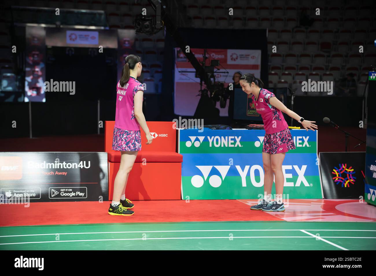 Mayu MATSUMOTO and Wakana NAGAHARA (Japan) compete against Jongkolphan Kititharakul and Rawinda ...