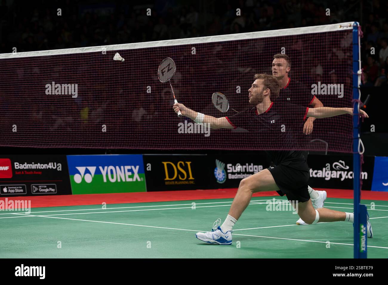 Anders Skaarup Rasmussen and Kim Astrup (Denmark) compete against ...